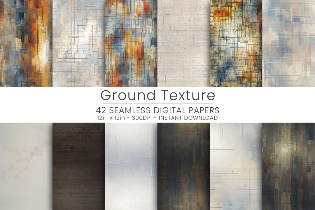 42 Ground Texture Digital Papers for Crafts, Scrapbooking, and ...