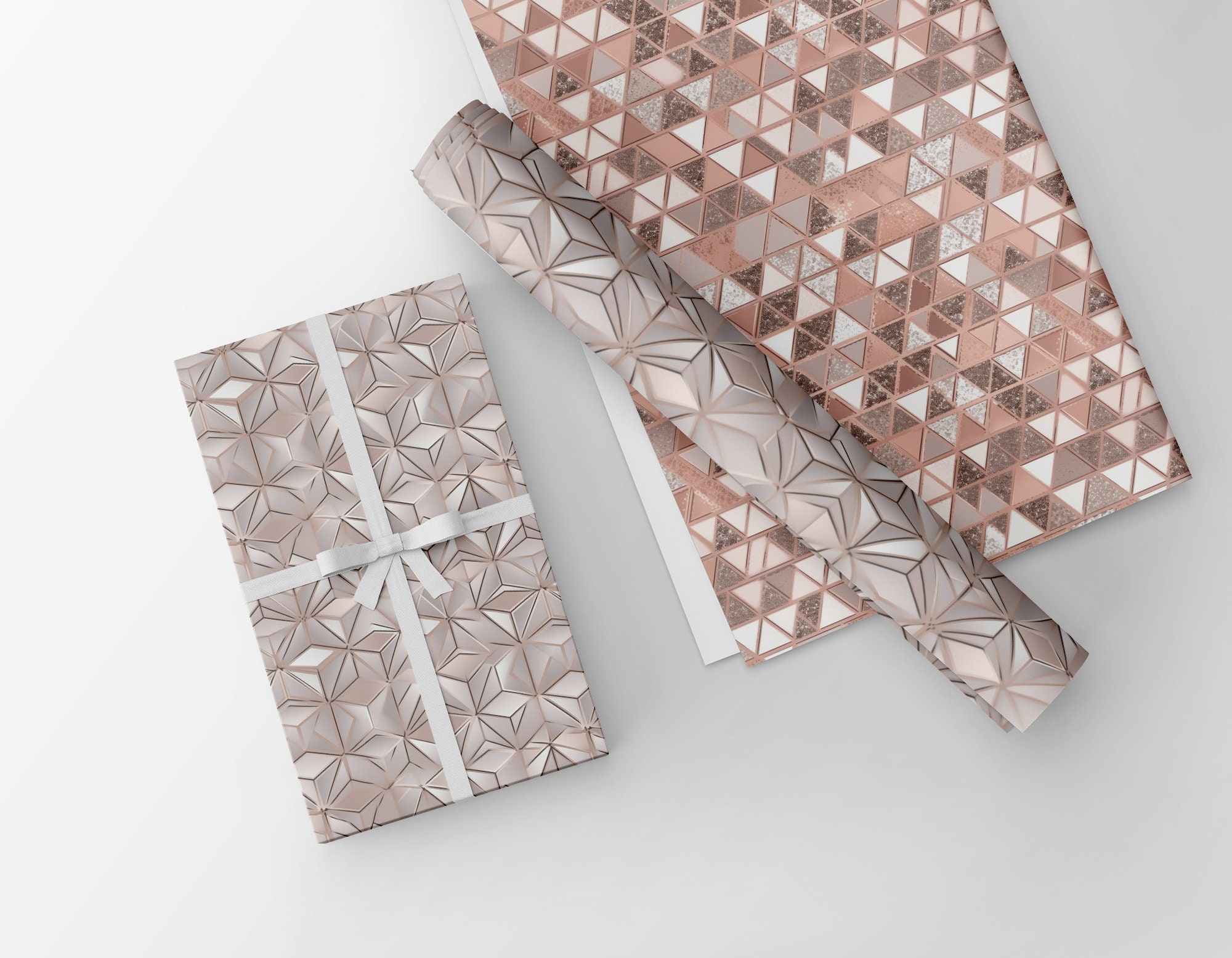 36 Luxury Rose Gold Digital Paper, Repeating Pattern, Home Decoration ...