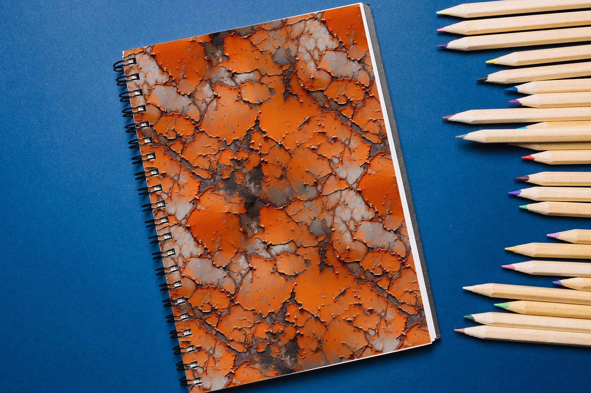 20 Orange Terra Fracture Texture Seamless Patterns - Rustic Earthy ...