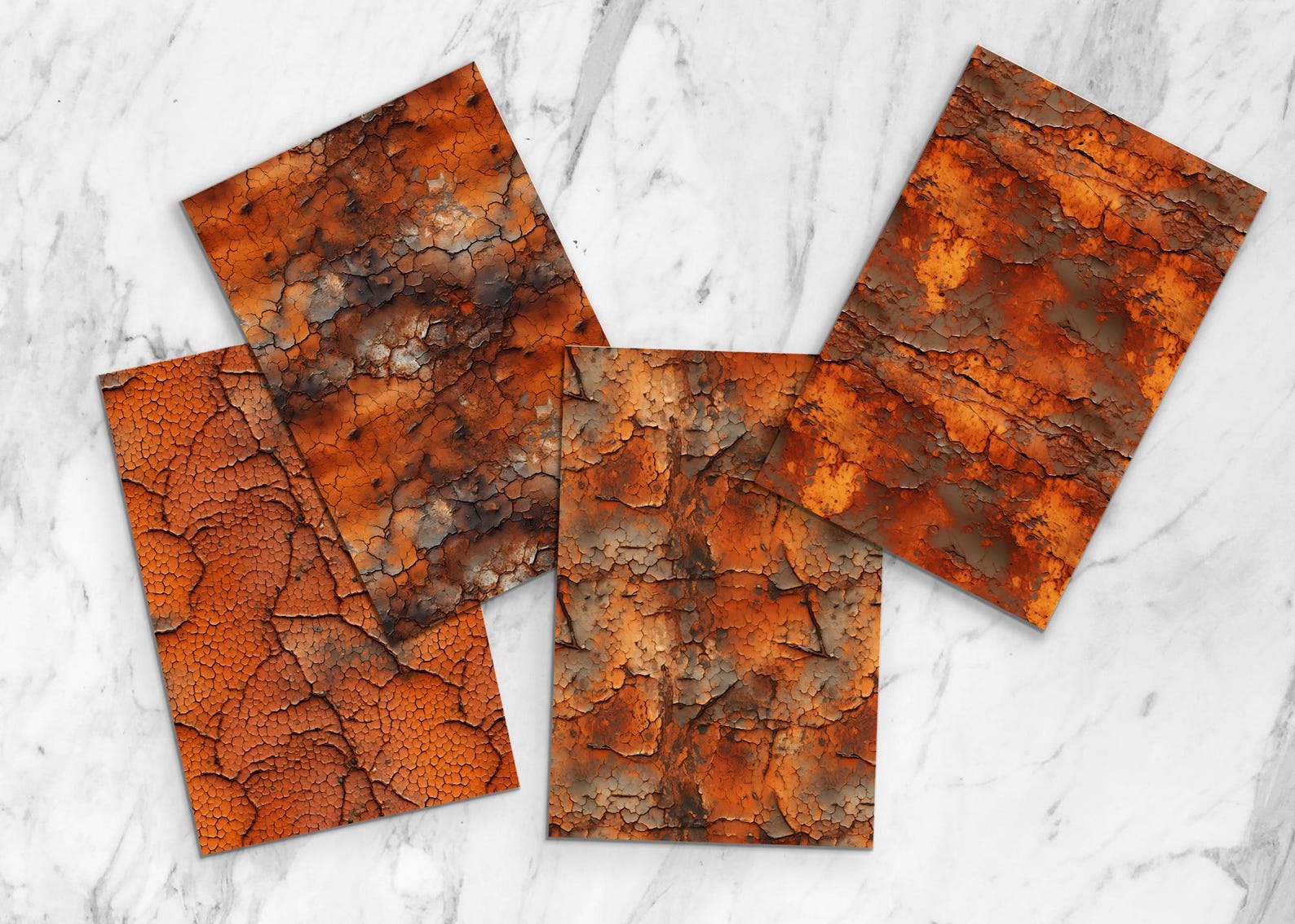 20 Orange Terra Fracture Texture Seamless Patterns - Rustic Earthy ...