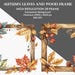 Autumn Leaves and Wood Frame 28 PNG Bundle, Fall Watercolor Border ...