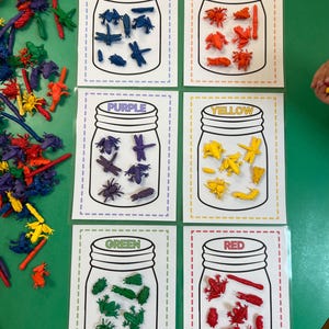 Classroom Color Sorting Jars | Color Matching Activity | Instant ...