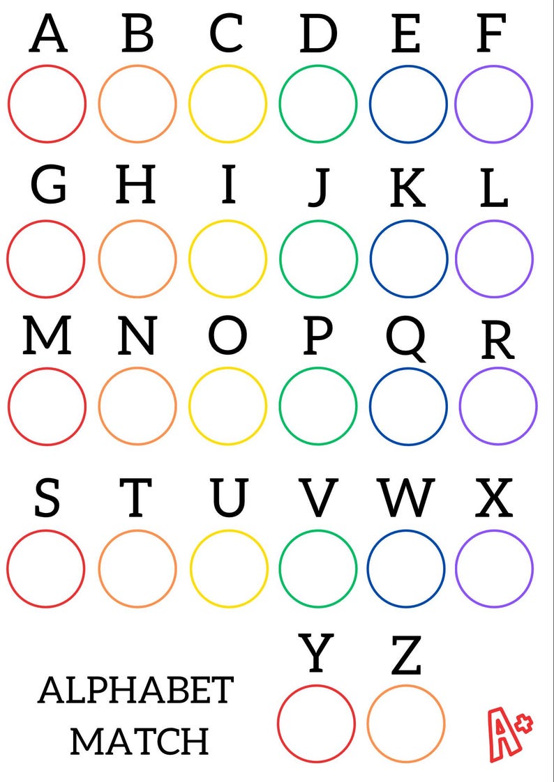Classroom Alphabet Match | Letter Identification | Activities for Young ...