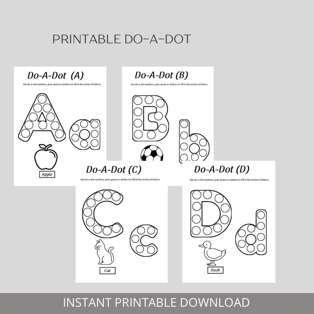 Classroom DO-A-DOT Alphabet Letters A-Z | Activities for Young Learners ...