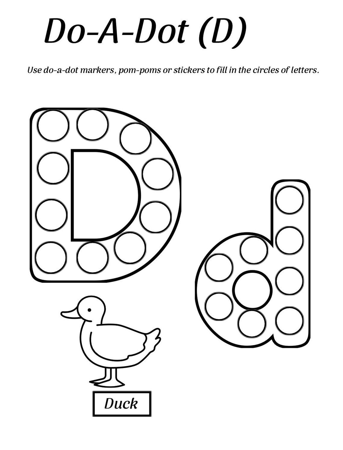 Classroom DO-A-DOT Alphabet Letters A-Z | Activities for Young Learners ...