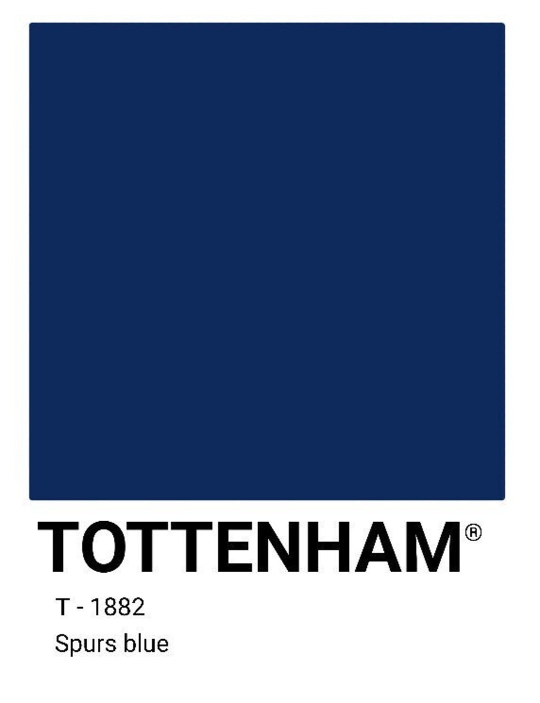 Tottenham Hotspur Colour Palette Print - Etsy