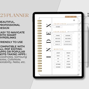 Digital Planner Printable: Customizable Weekly & Monthly Templates for ...