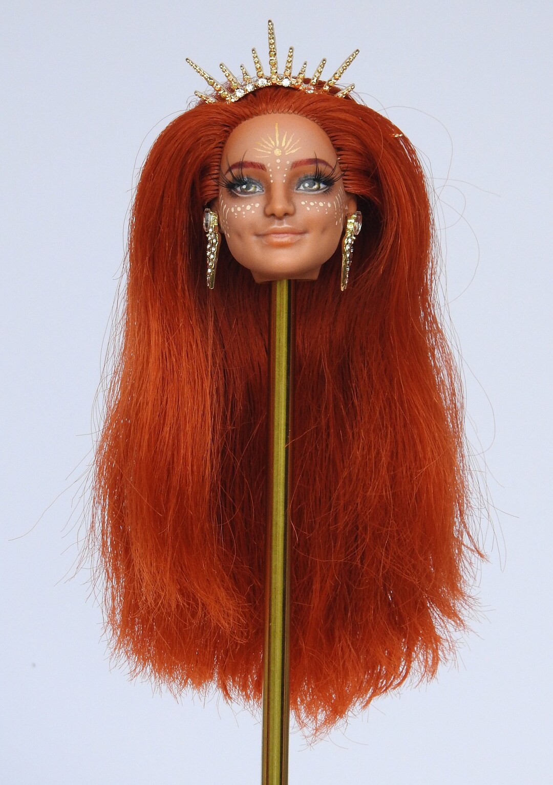 OOAK Repaint Barbie Head only - Etsy