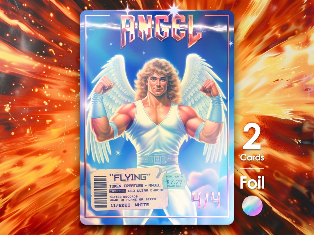 Angel Foil Token 4/4 X2 for Magic Heavy Magic HM1F - Etsy
