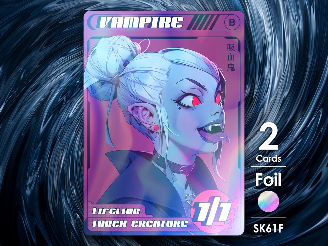 2x Vampire Lifelink Foil Tokens for MTG - Street Clans by Alfie SK61F ...