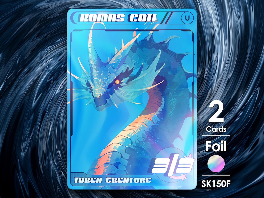 Koma's Coil Foil Tokens X2 for Mtg - Street Clans by Alfie SK150F - Etsy
