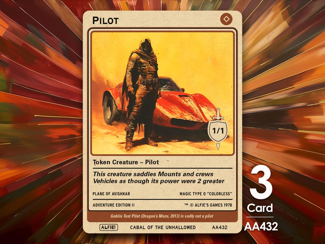 3x Pilot Aetherdrift Type - Alfie's Adventure by Alfie - AA432 - Etsy