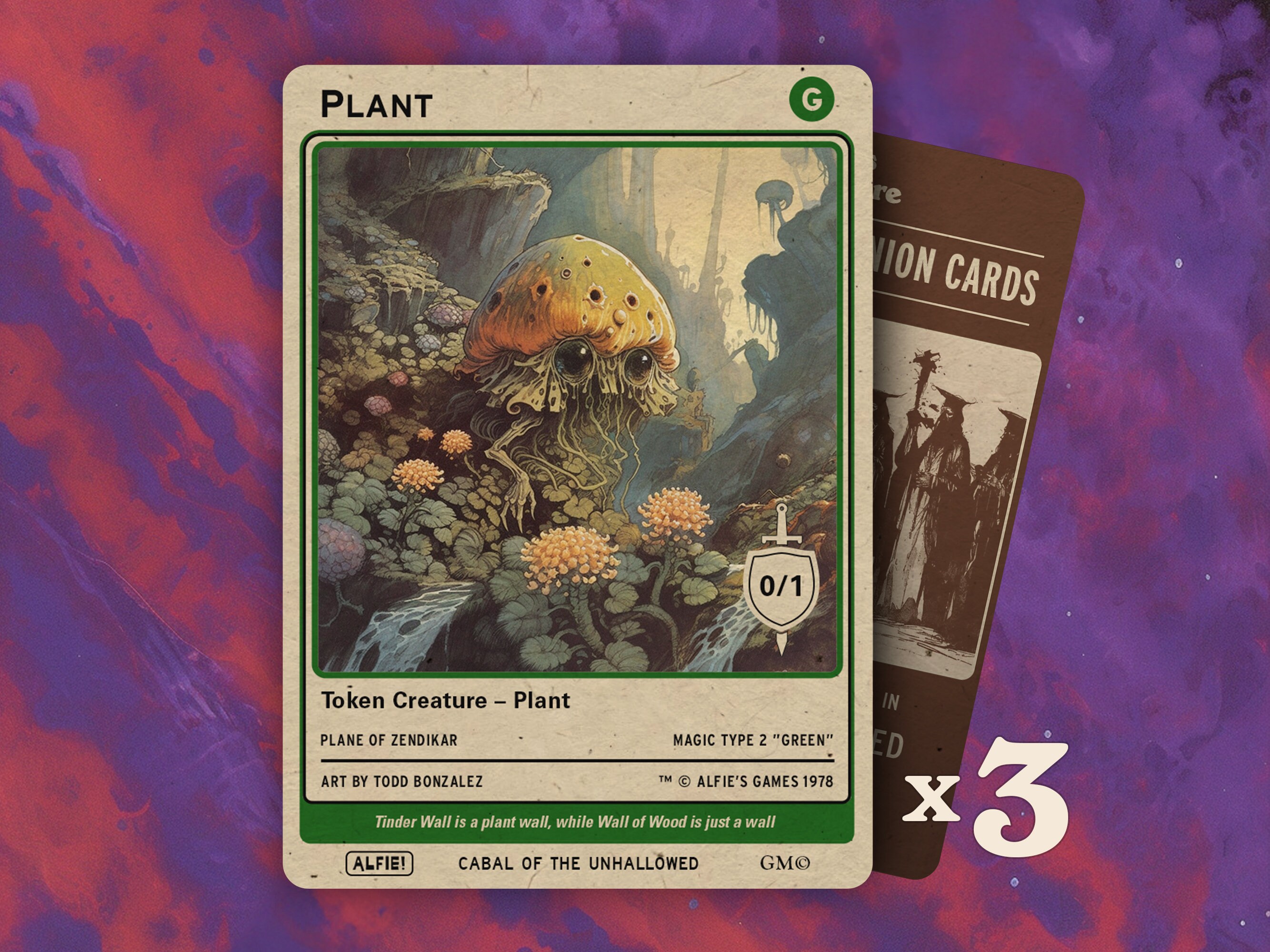 Plant Token 0/1 MTG Tokens X3 Alfie's Adventure AA56 - Etsy Canada
