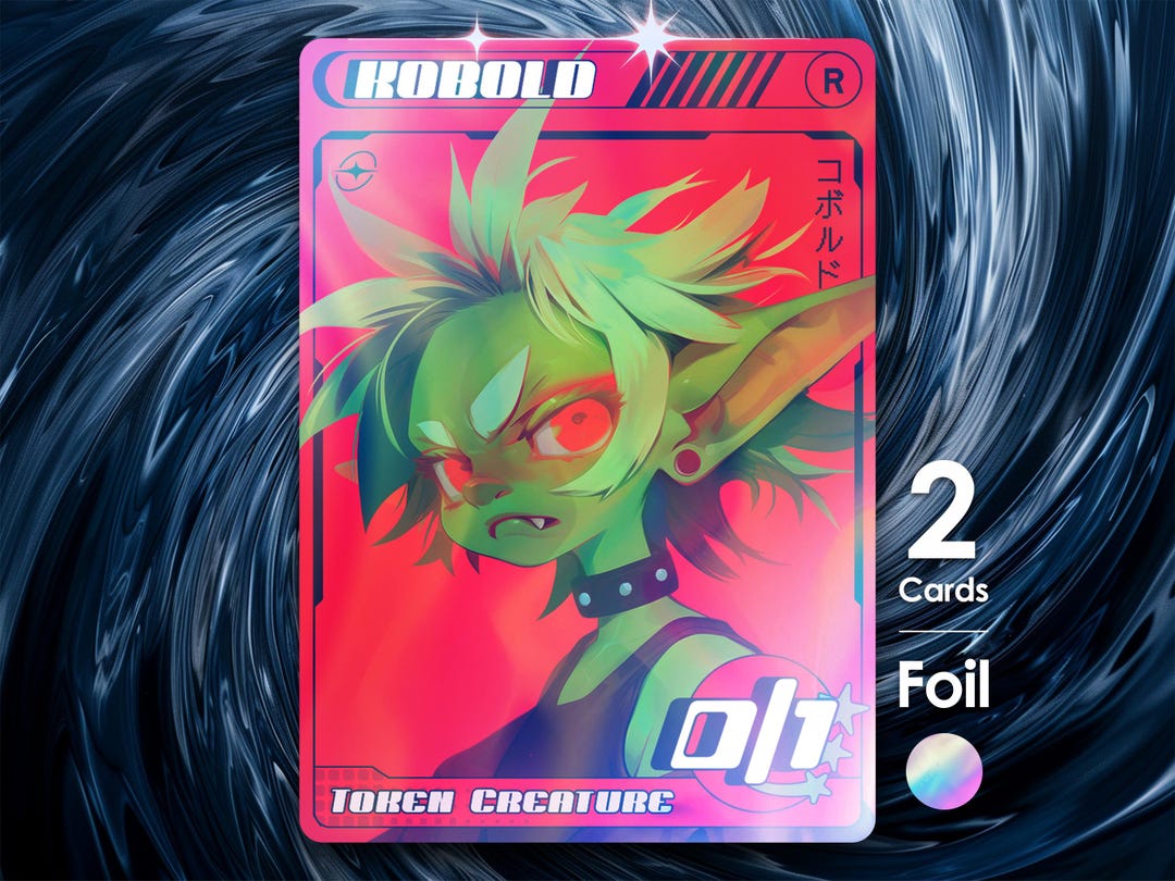 Kobold Token Foil Tokens X2 for Mtg - Street Clans by Alfie SK181F - Etsy