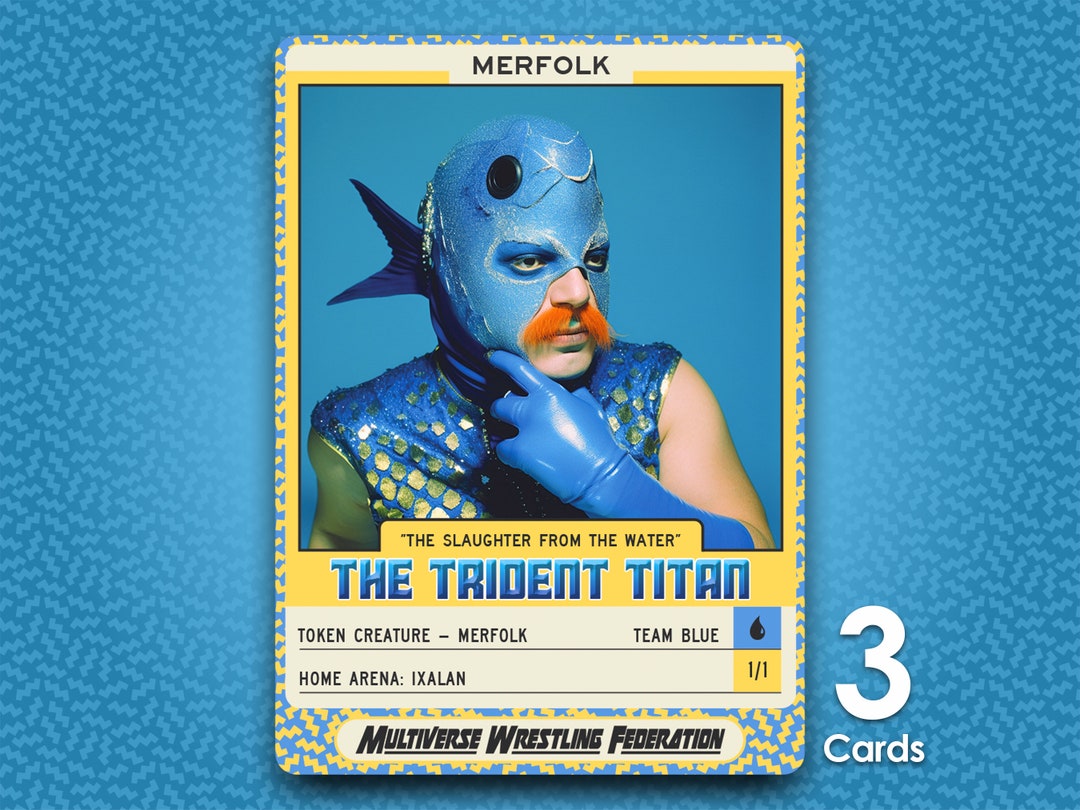 Merfolk Token 1/1 X3 for Magic Multiverse Wrestling Federation MW14 - Etsy