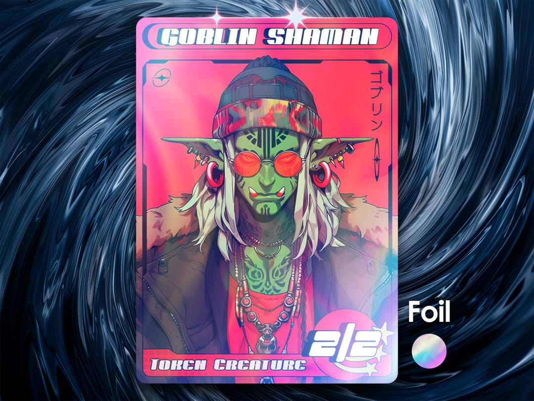 Goblin Shaman Foil Token 2/2 for Magic Street Clans by Alfie - Etsy