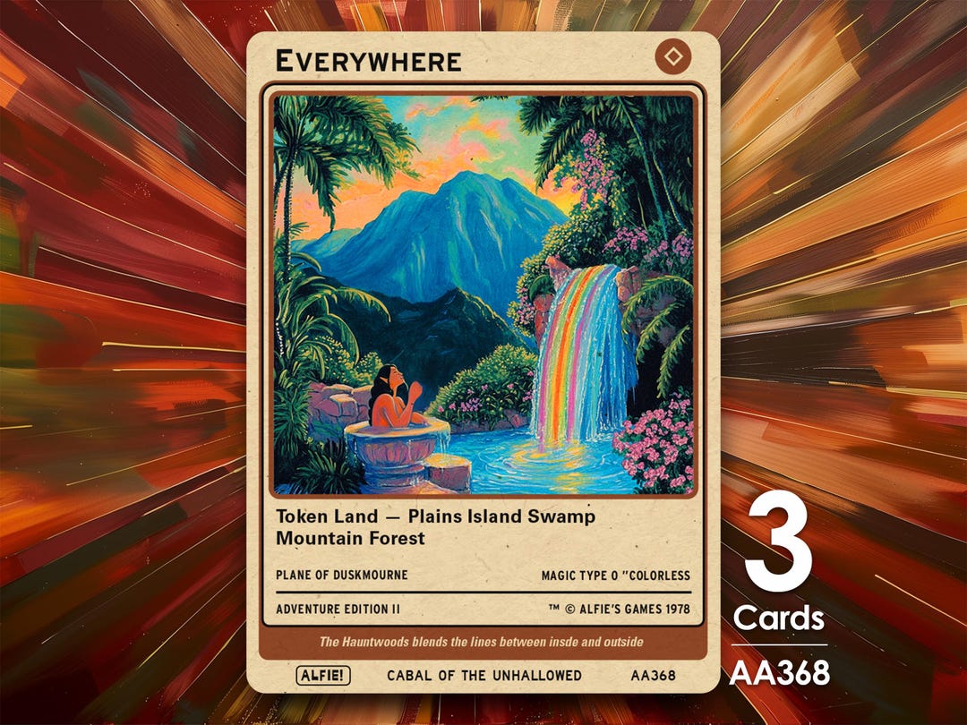 3x Everywhere MTG Token - Alfie's Adventure by Alfie AA368 - Etsy