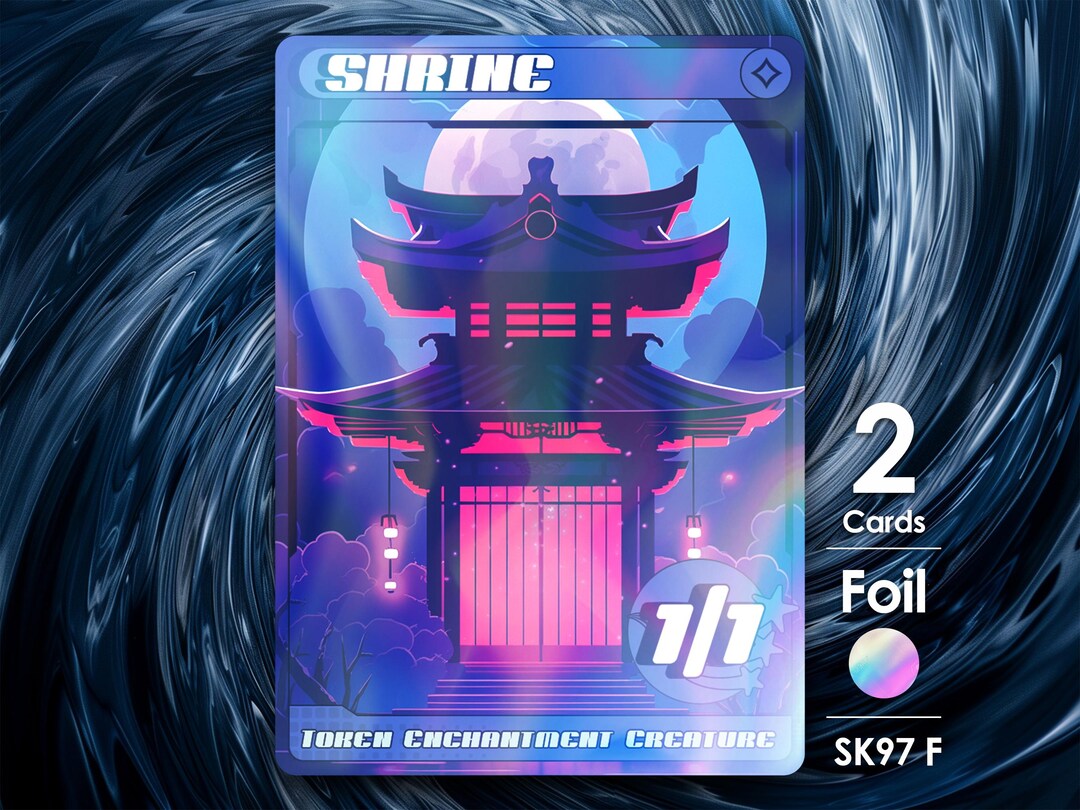 Shrine Foil Tokens X2 for MTG Street Clans by Alfie SK97F - Etsy
