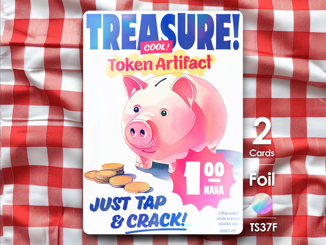 2x Treasure Token Foil for MTG - Thraben Supermarket by Supermarket ...