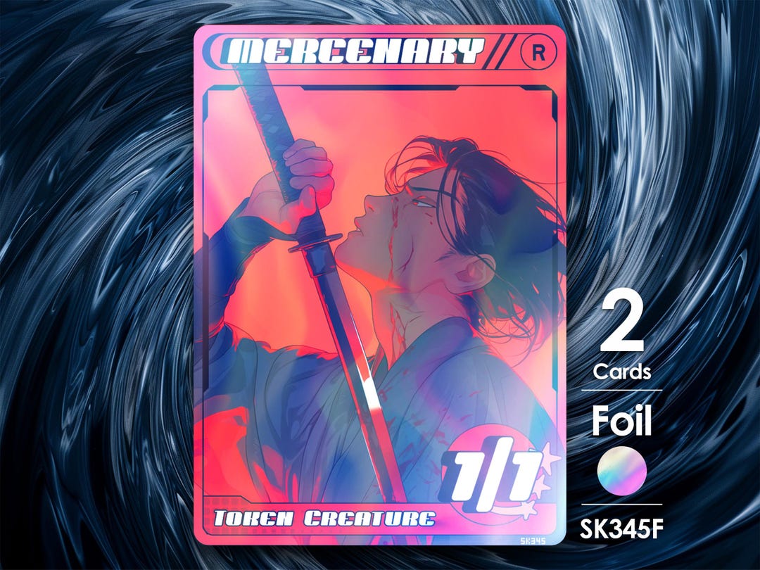 2x Mercenary Foil Tokens for Mtg - Street Clans by Alfie SK345F - Etsy