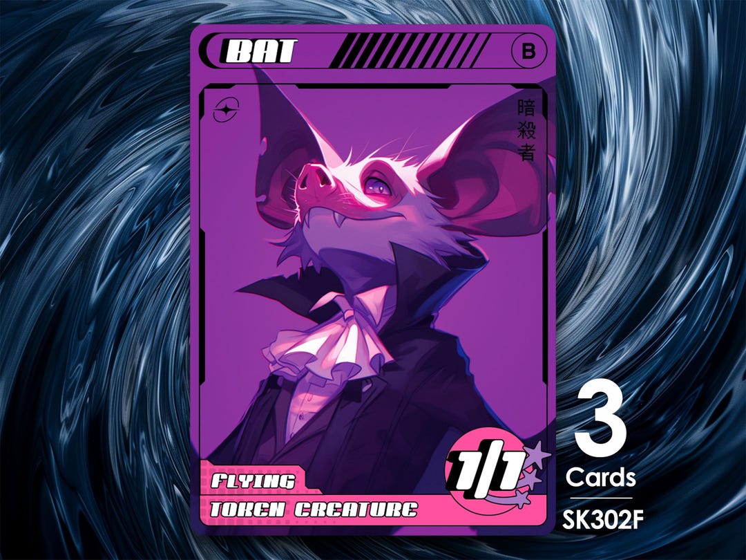 Bat Tokens X3 for Mtg - Street Clans by Alfie - SK302 - Etsy