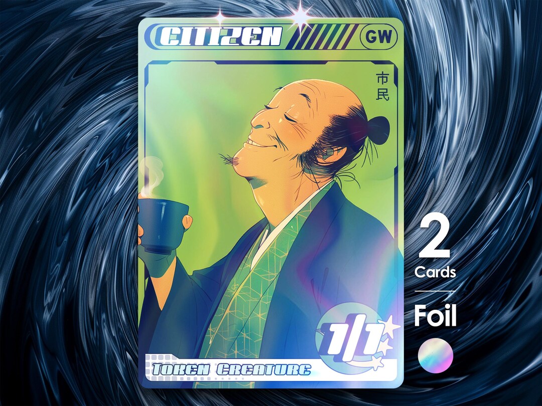 Citizen Foil Tokens X2 for Mtg Street Clans by Alfie SK151F - Etsy
