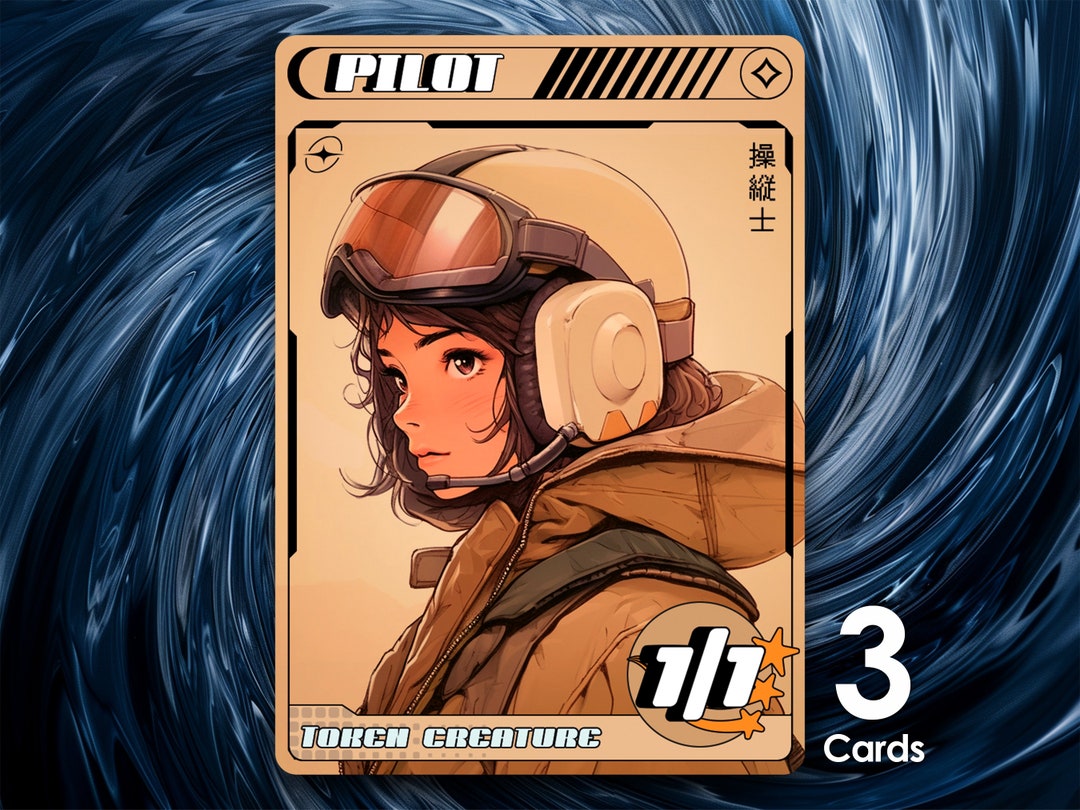 Pilot Token For Magic Street Clans Of Kamigawa Sk75 Etsy