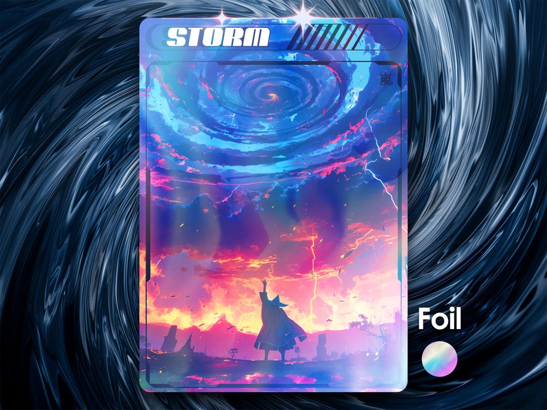Storm Counter Foil Token for Mtg - Street Clans - SK252F - Etsy