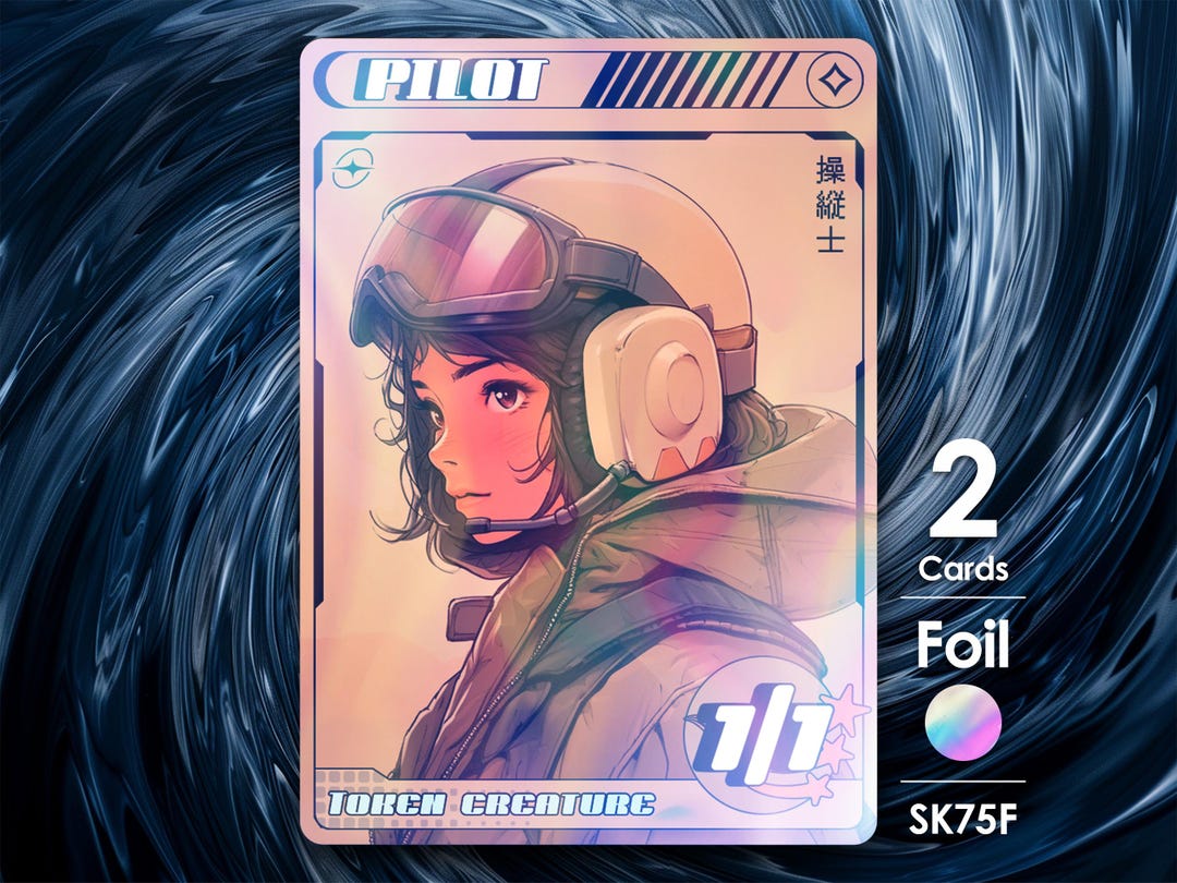 Pilot Foil Tokens X2 for MTG - Street Clans by Alfie SK75F - Etsy