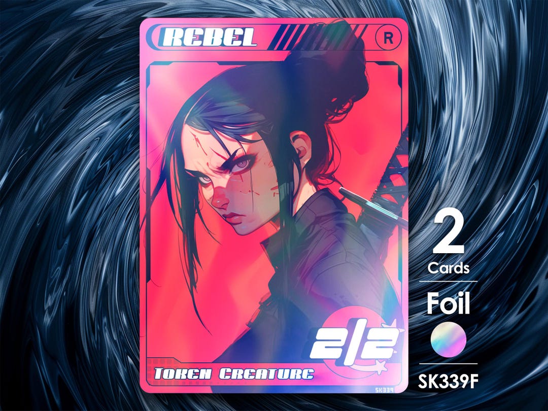 2x Rebel Foil Tokens for Mtg - Street Clans by Alfie SK339F - Etsy