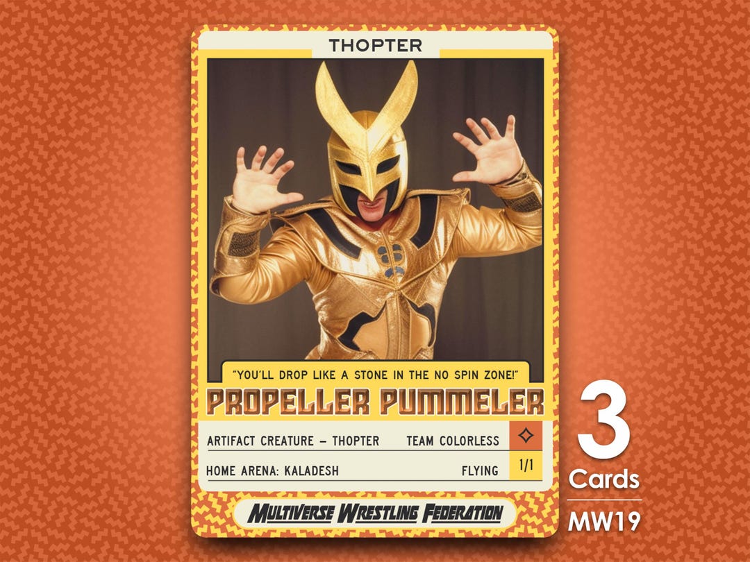 Thopter Token 1/1 X3 for Magic Multiverse Wrestling Federation MW19 - Etsy