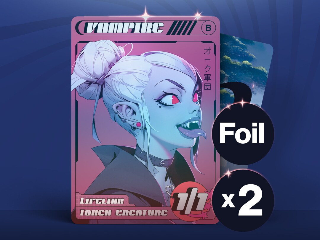 Vampire Lifelink Foil Token 1/1 x2 para Magic Clanes callejeros de ...
