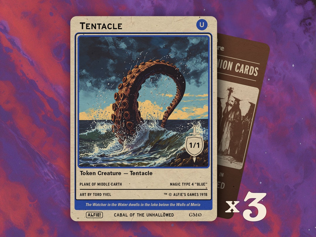 Tentacle X3 MTG Tokens Alfie's Adventure AA255 - Etsy