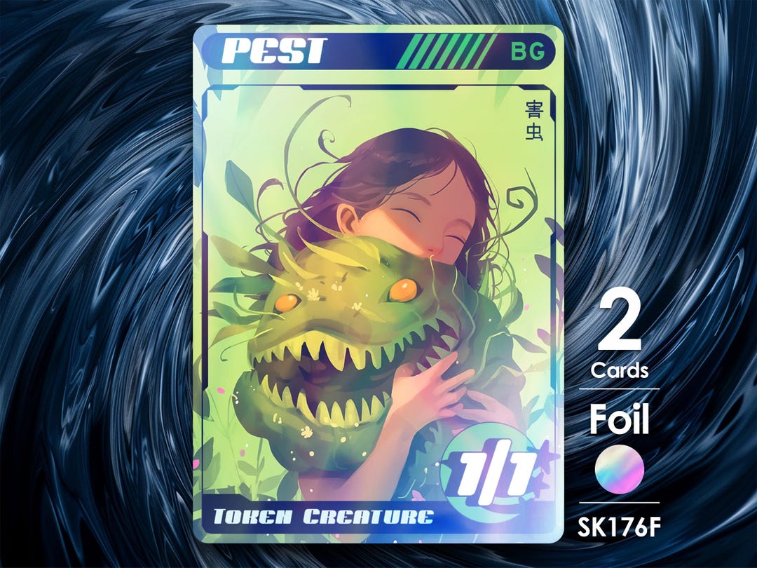Pest Token Foil X2 for Mtg - Street Clans by Alfie SK176F - Etsy