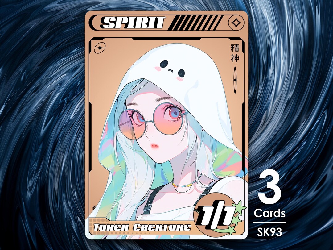 Spirit Colorless Token X3 for MTG - Street Clans by Alfie SK93 - Etsy