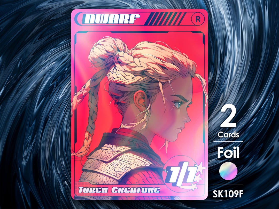 Dwarf Foil Tokens X2 for MTG - Street Clans by Alfie SK109F - Etsy