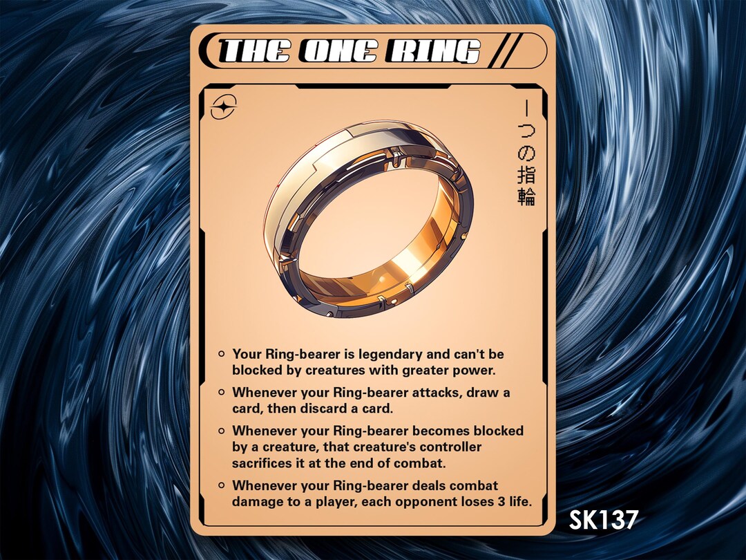 The One Ring Designation for MTG - Street Clans by Alfie SK137 - Etsy