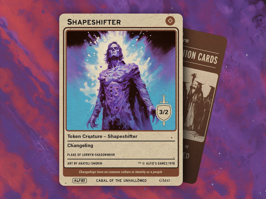 Shapeshifter 3/2 Token X3 for Magic Alfie's Adventure - Etsy