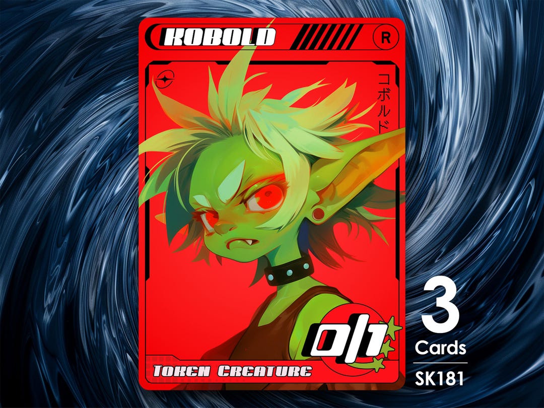 Kobold Token X3 for MTG - Street Clans by Alfie SK181 - Etsy