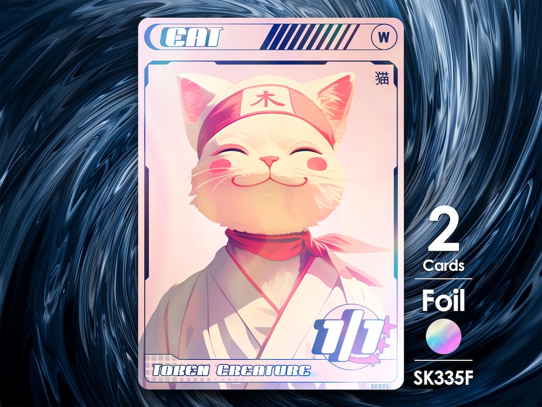 2x Cat 1/1 Foil Tokens for Mtg - Street Clans by Alfie - SK335F - Etsy