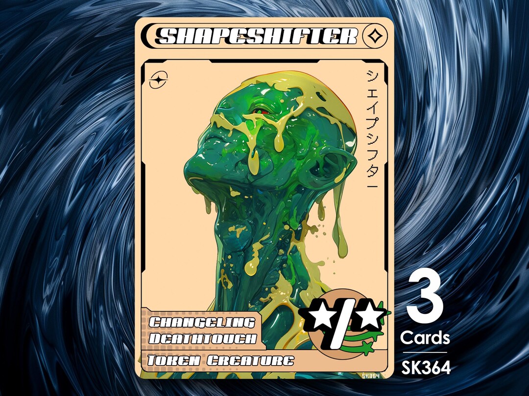 Shapeshifter Deathtouch Tokens X3 for Mtg - Street Clans by Alfie SK364 ...
