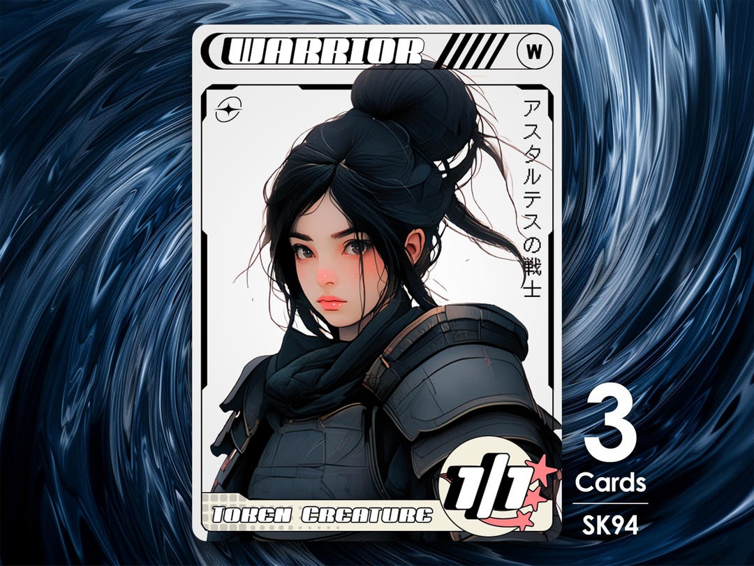 3x Warrior Token for MTG - Street Clans of Kamigawa - SK94 - Etsy