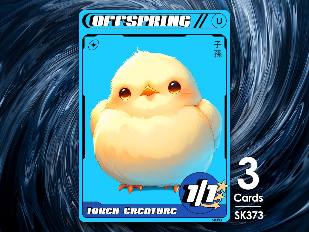 3x Offspring Bird Blue for MTG - Street Clans by Alfie SK373 - Etsy