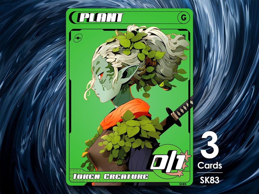 Plant Token X3 for MTG - Street Clans by Alfie SK83 - Etsy