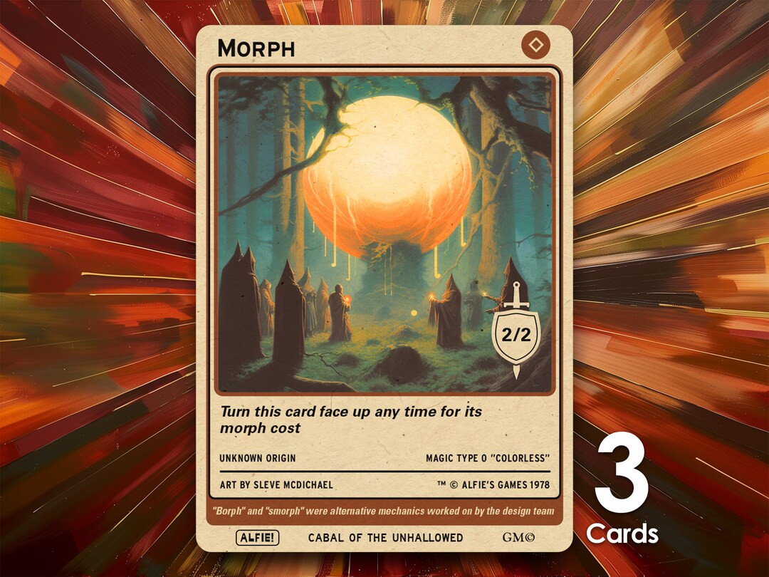 Morph MTG Tokens X3 Alfie's Adventure AA66 - Etsy