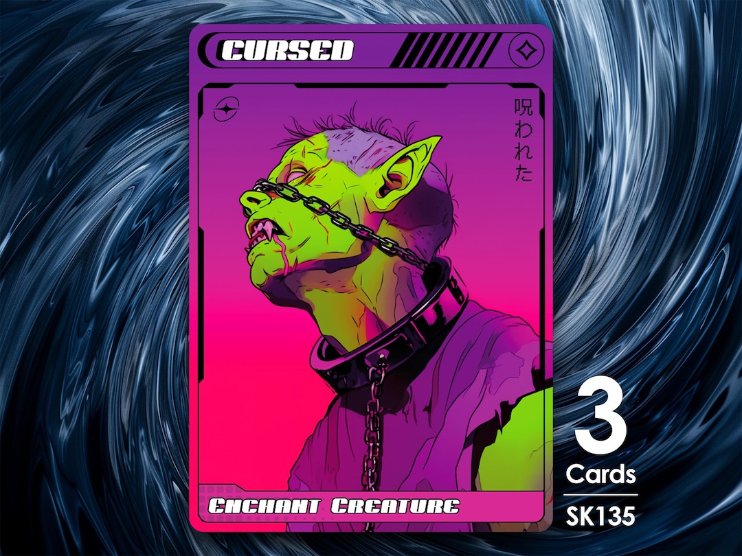 Cursed Role Token X3 for MTG - Street Clans by Alfie SK135 - Etsy