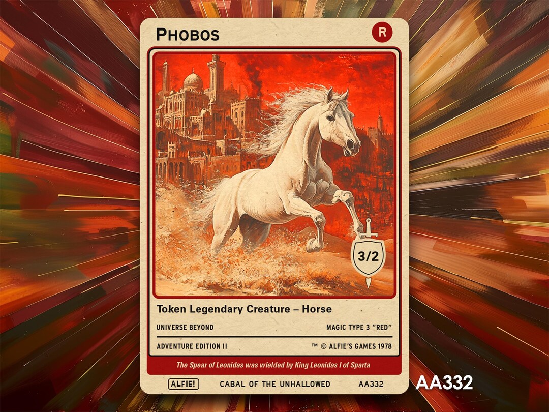 Phobos Token for MTG - Alfie's Adventure by Alfie AA332 - Etsy