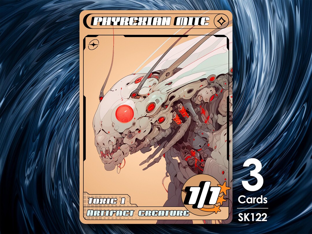 Phyrexian Mite Token X3 for MTG - Street Clans by Alfie SK122 - Etsy