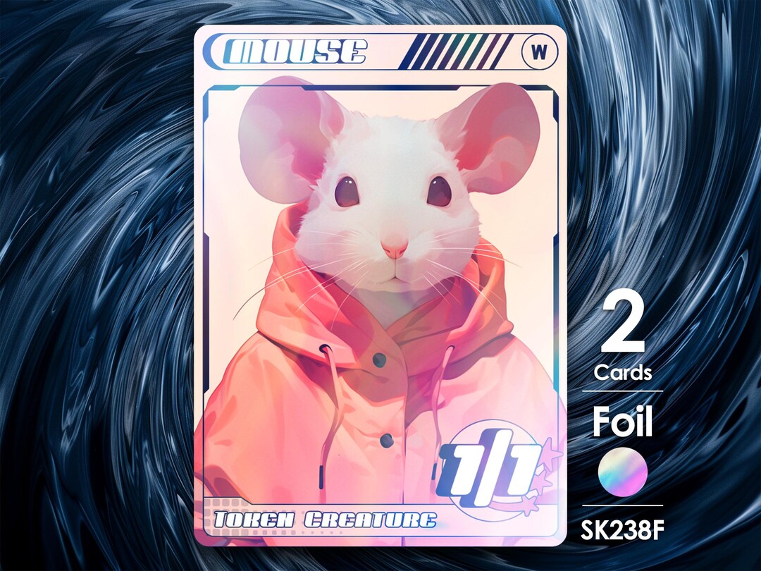 Mouse Foil Tokens X2 for Mtg Street Clans by Alfie SK238F - Etsy