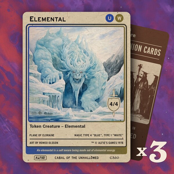 Blue and White Token - Etsy
